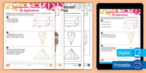 Pythagoras Theorem Model 3d