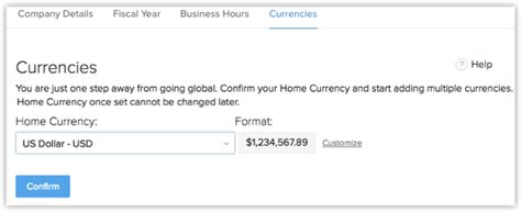 managing multiple currencies online help zoho crm