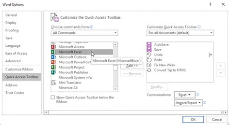 Creating An Excel Workbook From Within Word Microsoft Word
