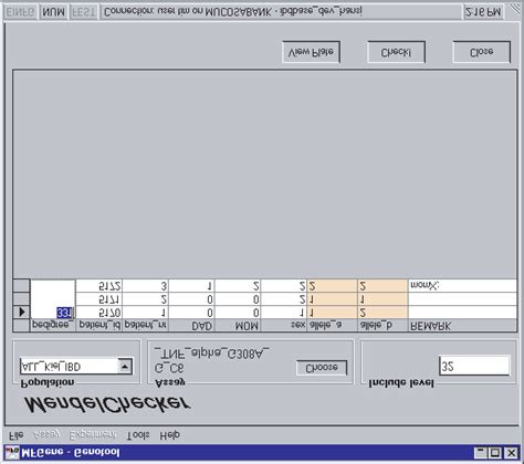 The Figure Shows The Interface Used In The Correction Of Mendel Errors Download Scientific