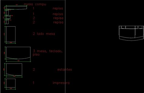 Design Table For Pc DWG Block For AutoCAD Designs CAD