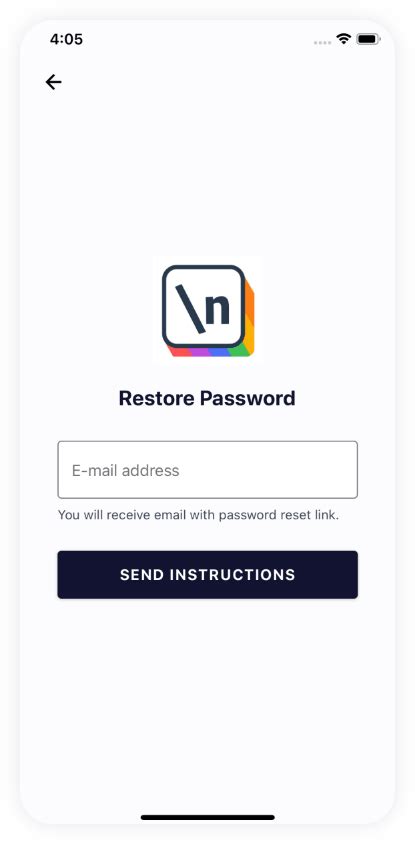 Creating A React Native Login Newline