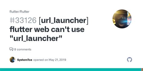 Urllauncher Flutter Web Cant Use Urllauncher · Issue 33126