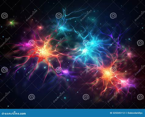 Neuron Neural Connection Visualization Of Transmission Of Nerve