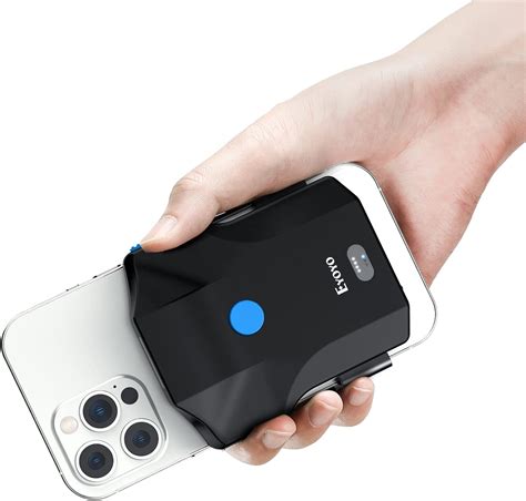 Upgraded Eyoyo Qr Bluetooth Barcode Scanner Wireless Back Clip Phone 1d 2d Bar Code Reader With