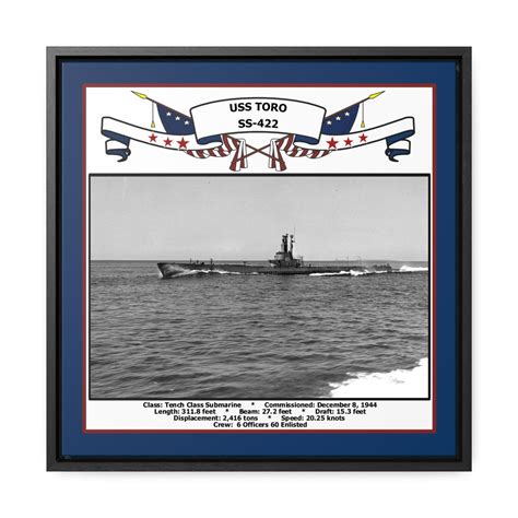 Uss Toro Ss 422 Navy Floating Frame Photo Navy Emporium