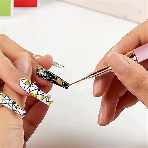 Badu Bg 5 8 12 20 25 Mm Професионални лайнери за ноктопластика Четки за ивици Направи си сам