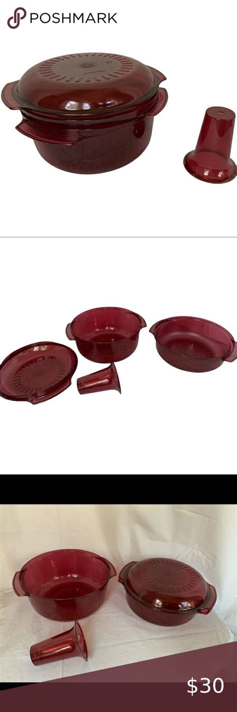 Colorful Stackable Tupperware Microwave Cookware Set