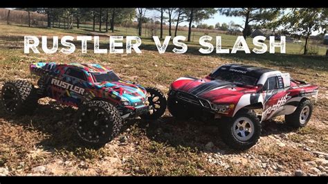 Traxxas Rustler Vs Traxxas Slash Youtube