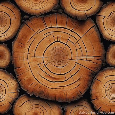 Hand Painted Wooden Log Texture Stable Diffusion Online