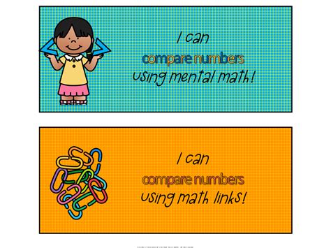 Comparing Numbers Task Cards Clever School Teacher