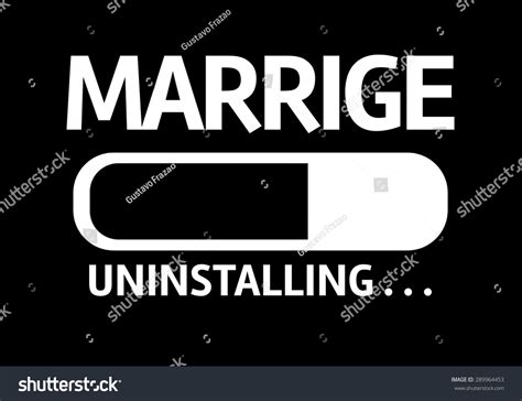 Progress Bar Uninstalling Text Marriage Stock Illustration 289964453 Shutterstock