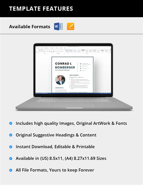 Film Assistant Director Resume In Word Pages Download