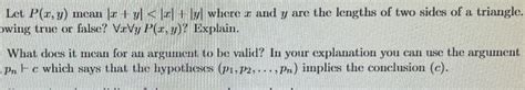 Discrete Math Structures The Top Problem Let P X Y Chegg