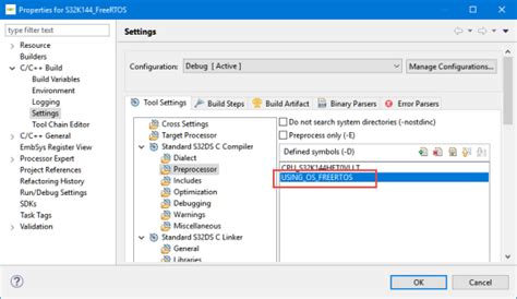 Using Custom Freertos With S32k Sdk And Osif For Arm Mcu On Eclipse