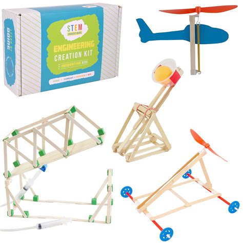 Stem Inventions Engineering Creation Kit Diy Stem Projects Made From
