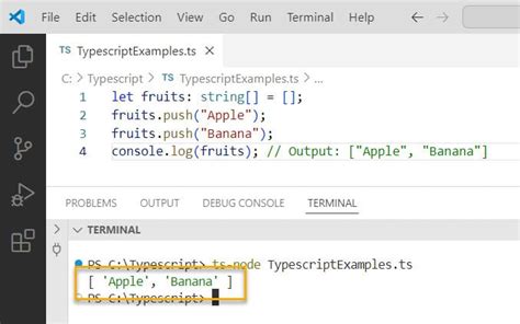 How To Create And Use An Empty String Array In Typescript