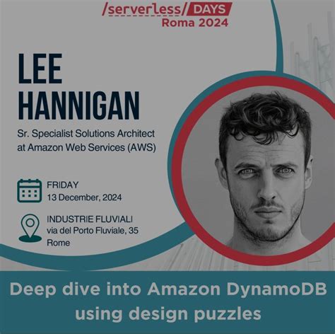 Lee Hannigan On Linkedin Serverlessdays Dynamodb Serverless Aws Rome202