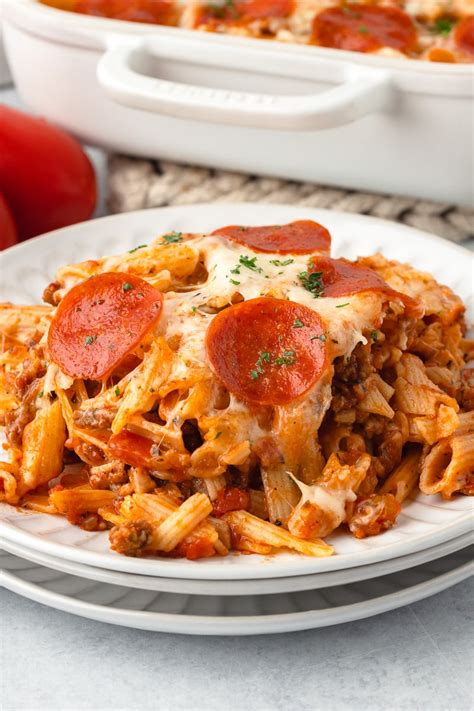 Pizza Casserole With Italian Sausage Shes Not Cookin