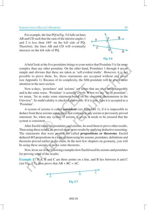 Ncert Book For Class 9 Maths Chapter 5 Introduction To Euclids