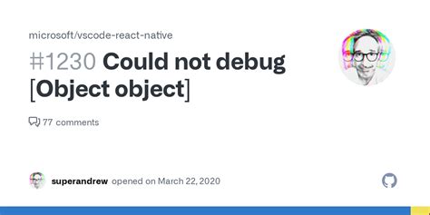 Could Not Debug Object Object · Issue 1230 · Microsoftvscode React