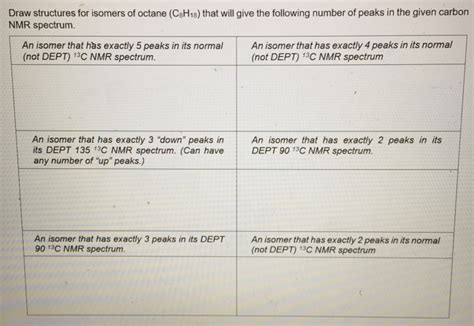 Solved Draw Structures For Isomers Of Octane C 8h 18 That