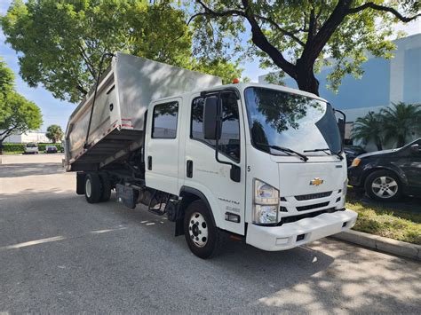 2017 Chevy 4500 Isuzu Npr Hd Crew Cab Dump Truck Florida Trucks