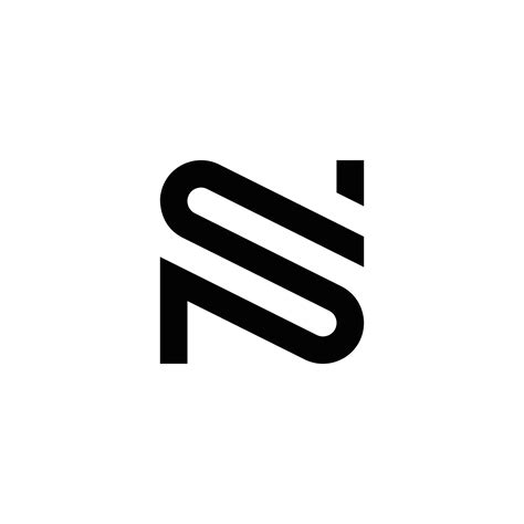 Abstract Sn Initials Monogram Logo Design Icon For Business Simple