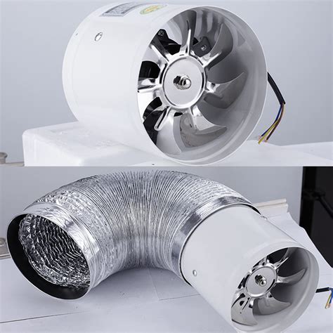 Aspiratore Bagno Ventola Assiale Ventilatore Tubo Di Scarico 150mm 6