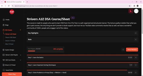 Absolutely Loving The Ui Of Takeuforward Prasanjit Bhoi