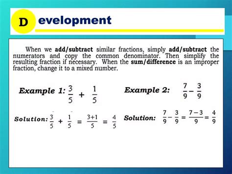 M6 Q1 W1 Adds And Subtracts Simple Fractions And Mixed Numbers Pptx