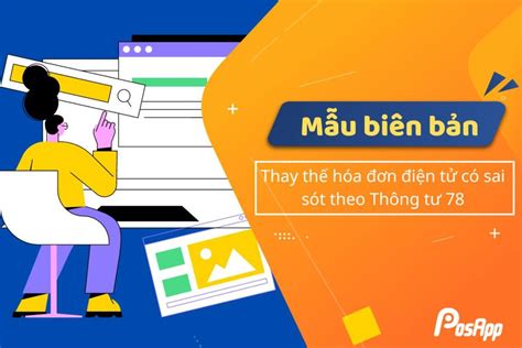 Mẫu Biên Bản Thay Thế Hóa đơn điện Tử Có Sai Sót Theo Thông Tư 78