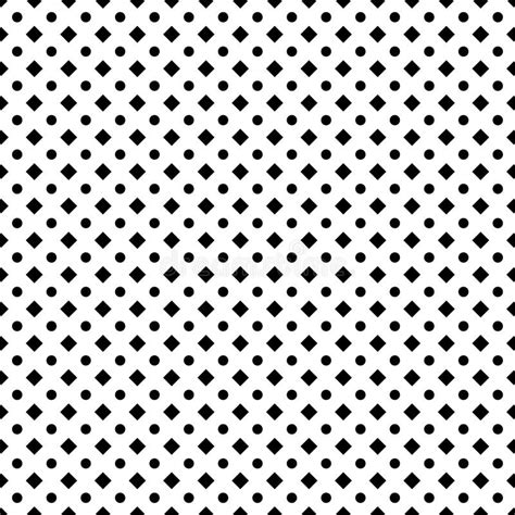 Abstract Modern Minimal Black And White Monochrome Geometry Squares And Circles Polka Dot Grid