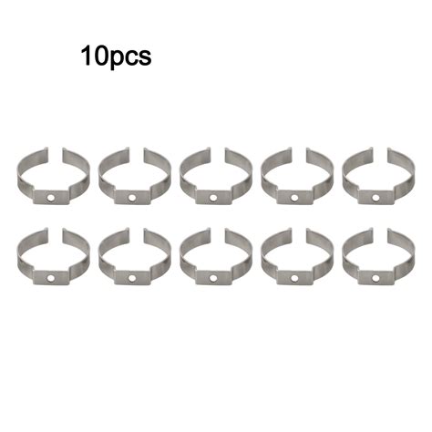 10pcs Spring Terry Clips Open Type Spring Steel Tool Clips Heavy Duty