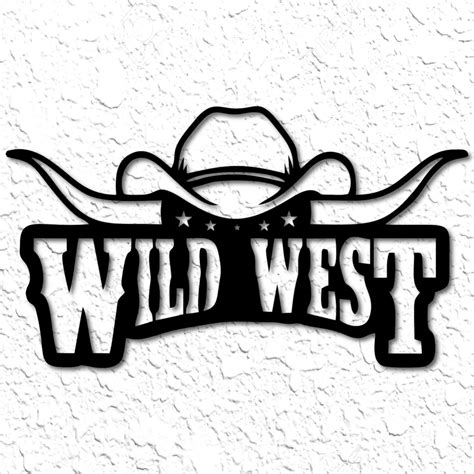 Fichier Stl Décor Mural Western Country Wild West Décor Mural Signe De