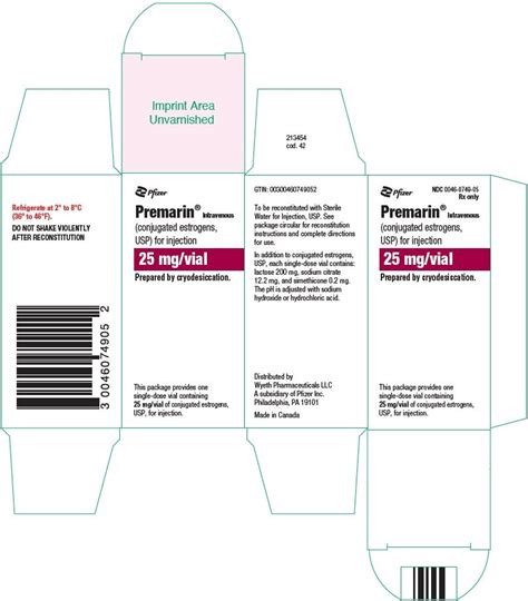 Premarin Injection Package Insert Prescribing Information