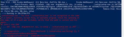 Build Image Failed When Run Setupsetupexe · Issue 516 · Microsoft