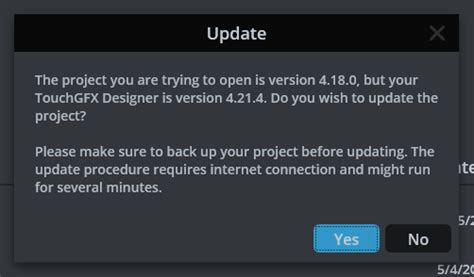 How Can I Import My Gui Into A Newer Touchgfx Vers