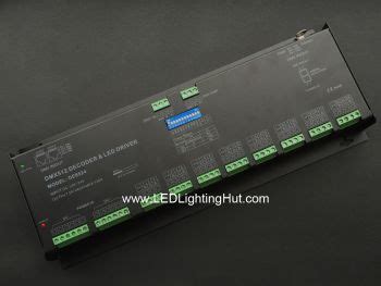 Channel RGBX LED DMX Decoder A CH RJ XLR Output