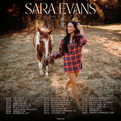 Sara Evans Concerts And Live Tour Dates 2025 2026 Tickets Bandsintown