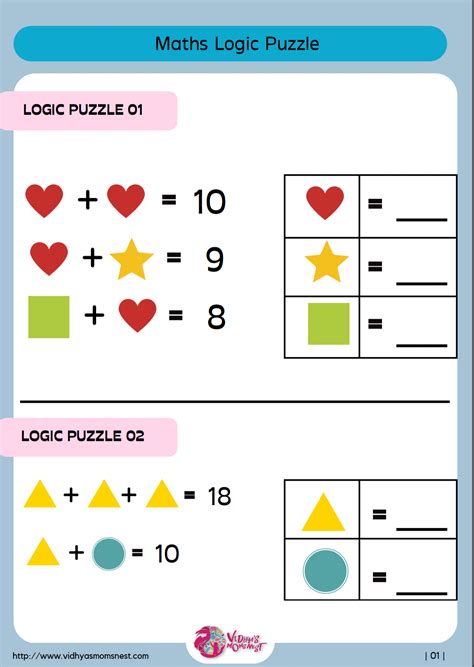 Math Logic Puzzle Vidhyas Momsnest