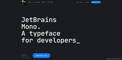 Jetbrains Mono字体安装方法（linux Windows Macos系统）jetbrains Mono Medium Nerd Font Complete Mono Csdn博客