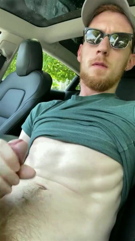 Sexy Blonde Hairy Cock Cumming On His Chest