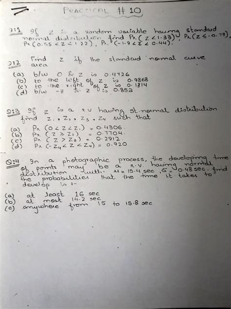 Problems Normal Distribution Pdf