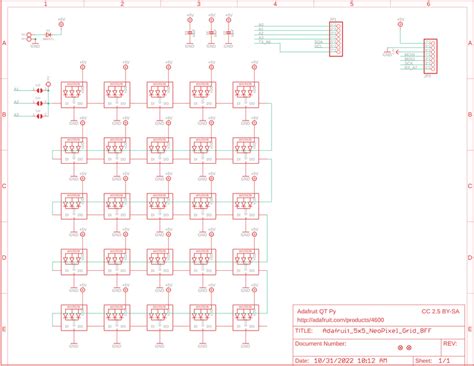5x5 Neopixel Grid Bff Add On Moduł Z Wyświetlaczem Matrycowym Led Rgb