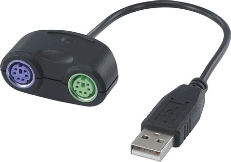 Renkforce Usb Ps 2 Keyboard Mouse Adapter [1x Usb 1 1 Connector A