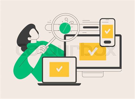 Cross Platform Testing Abstract Concept Vector Illustration Colourbox