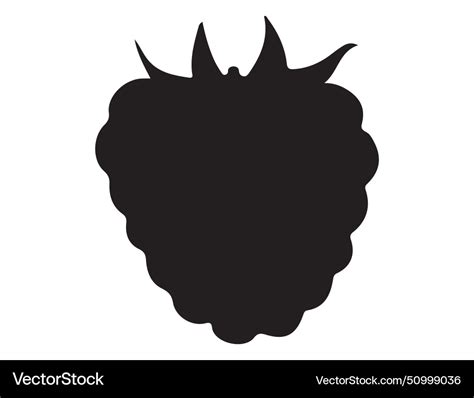 Raspberry Silhouette Art Royalty Free Vector Image