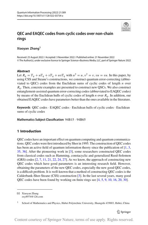 qec and eaqec codes from cyclic codes over non chain rings