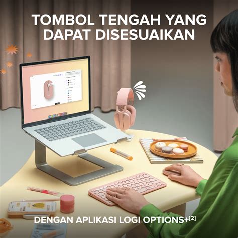 Promo Logitech Pebble 2 M350s Mouse Wireless Bluetooth Slim Silent Tonal Graphite Diskon 38 Di